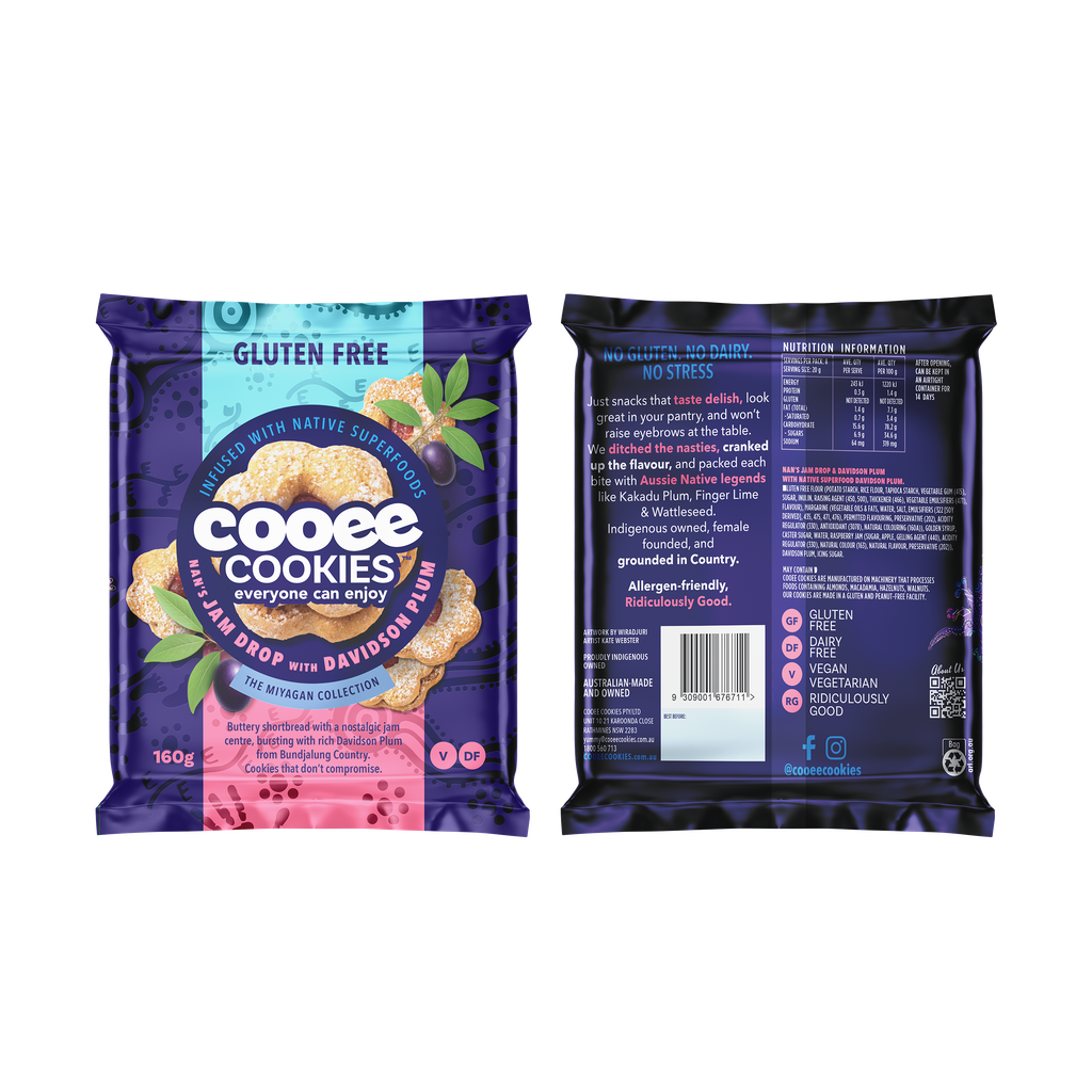 Nan’s Jam Drop with Davidson Plum Cookies 160g Family Pack – Cooee ...